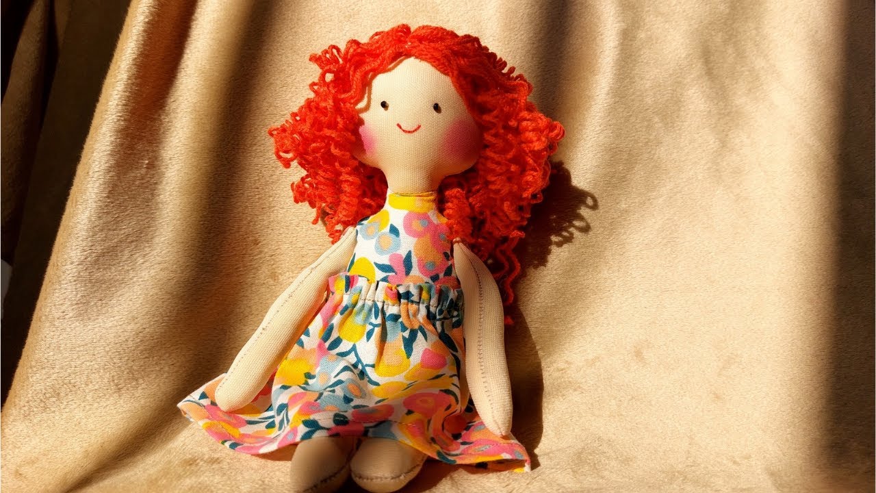 how to make a fabric toy doll:diy make a doll with for thing - YouTube