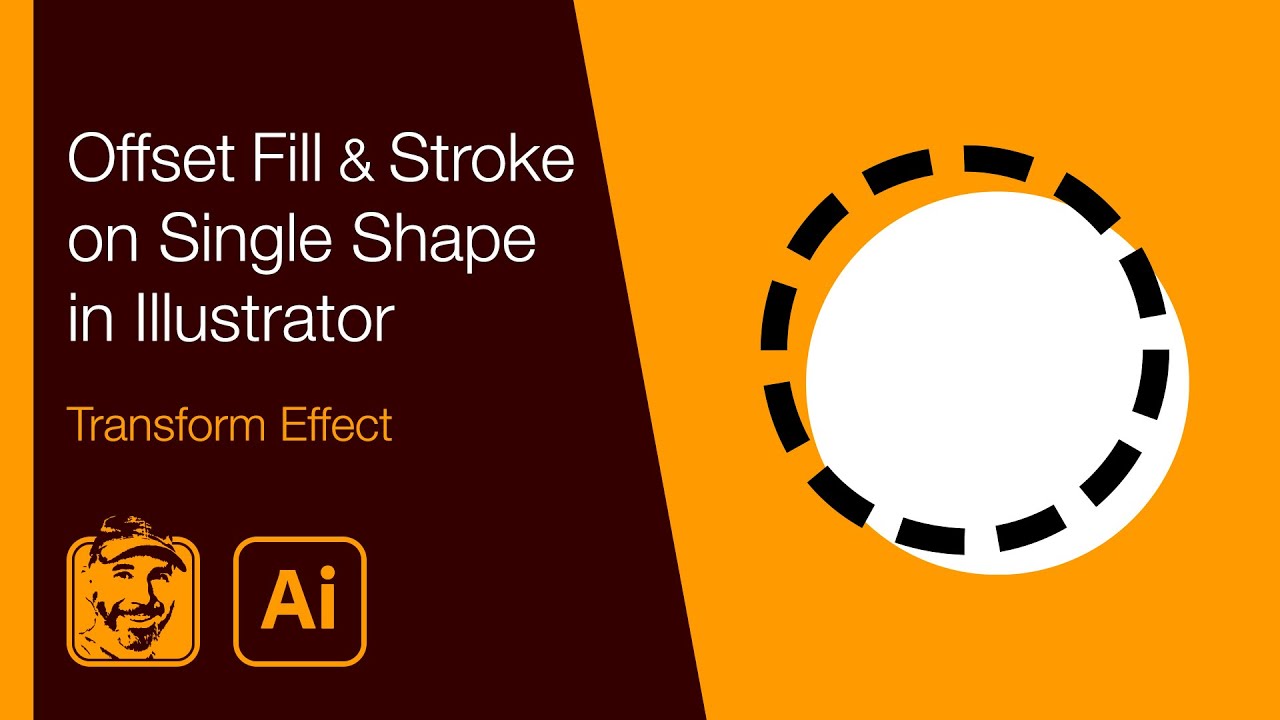 Offset Stroke And Fill On Single Shape In Illustrator Transform Effect Offset Stroke And Fill On Single Shape In Illustrator Transform Effect