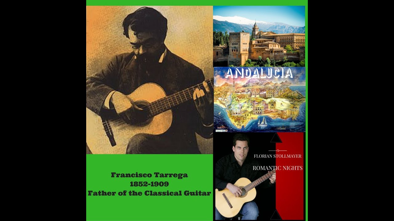 FRANCISCO TARREGA 1852-1909 SPANISH CLASSICAL GUITAR LAGRIMA LA PALOMA ...