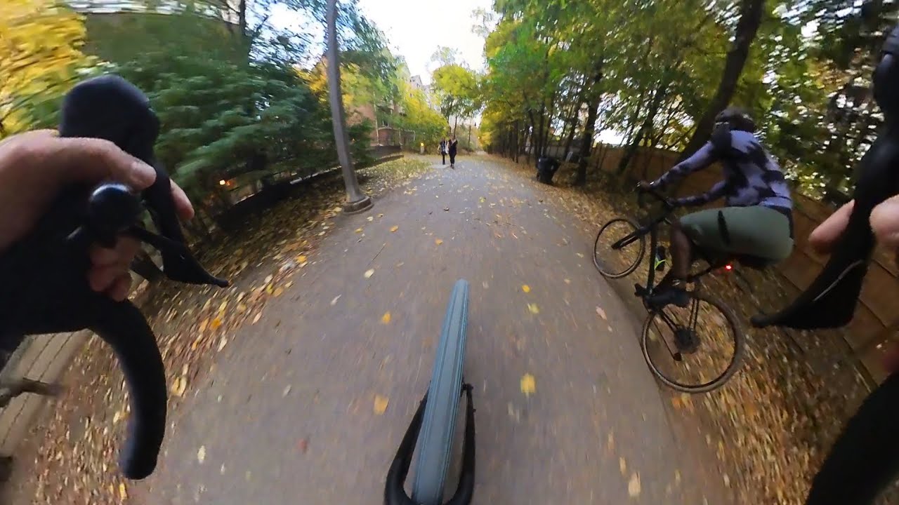 Late Fall Belt line trail biking - Toronto - RAW - YouTube