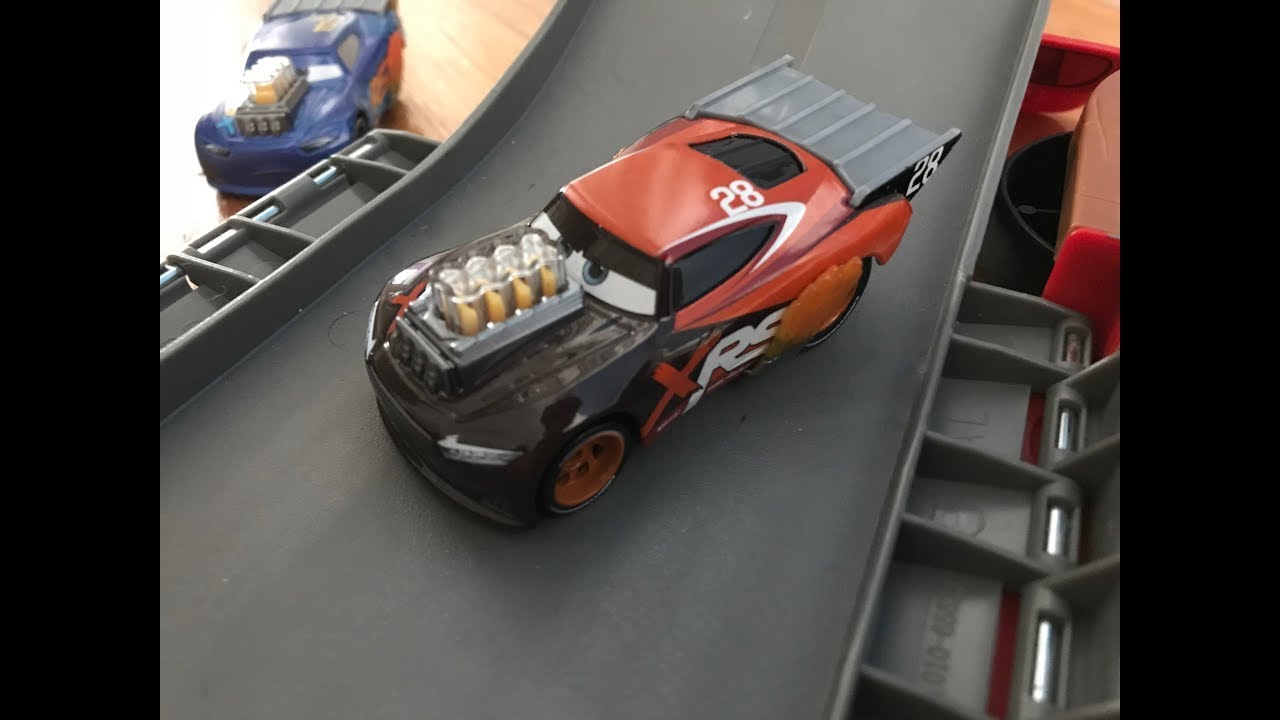 Disney Cars Xrs Drag Racing Tim Treadless Review - YouTube