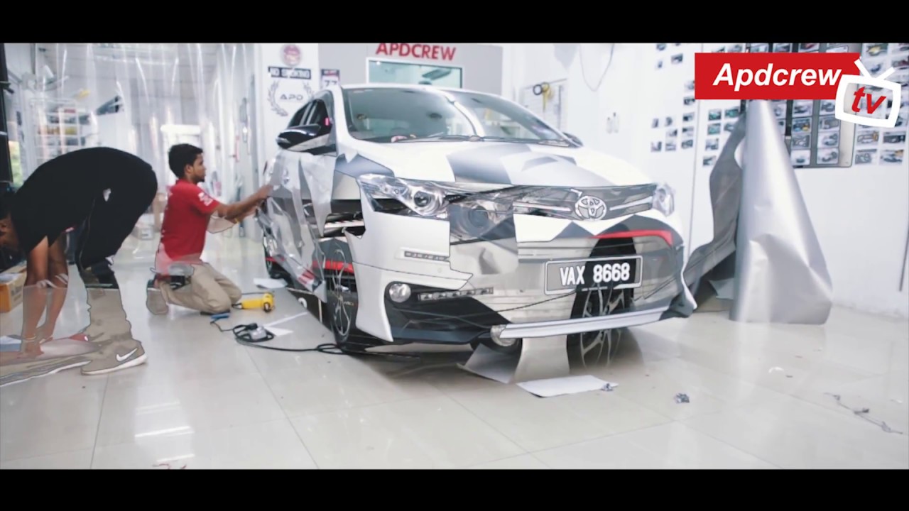 Vios wrapped in racing livery! - YouTube