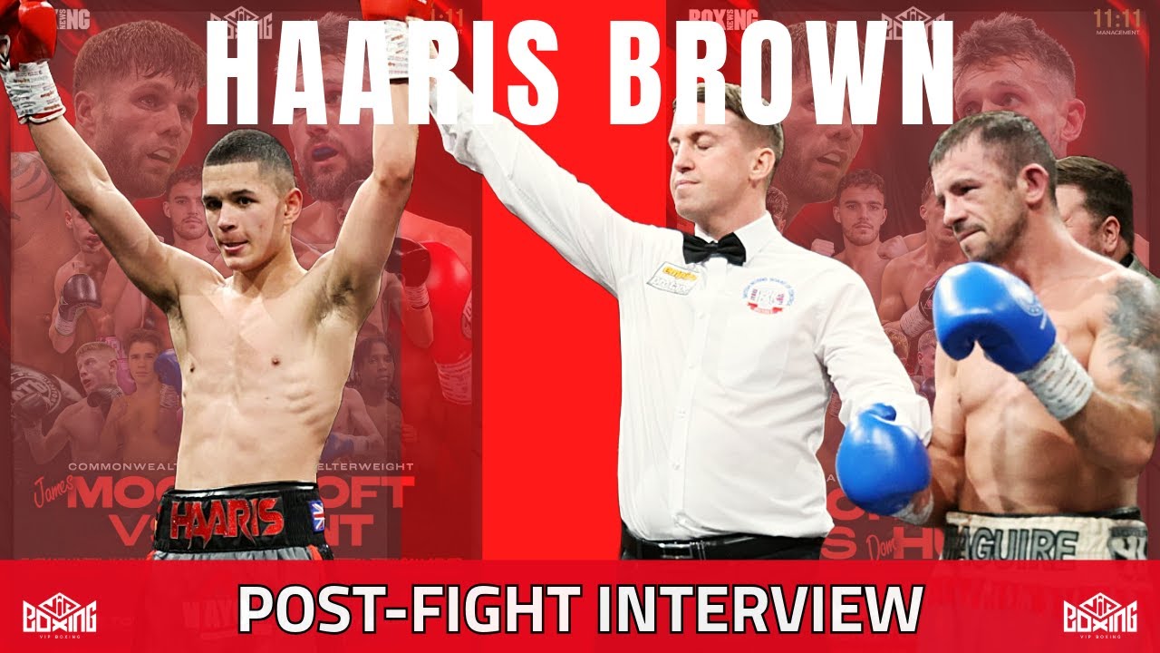 🔥 HAARIS BROWN IMPRESSES UNDER THE BRIGHT LIGHTS! 🔥Post Fight Interview ...
