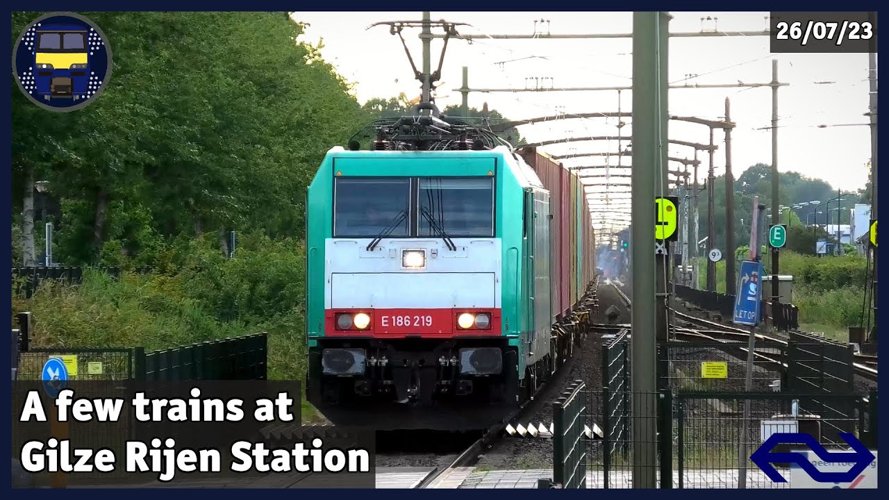 A few trains at Gilze Rijen Station | 26/07/23 - YouTube
