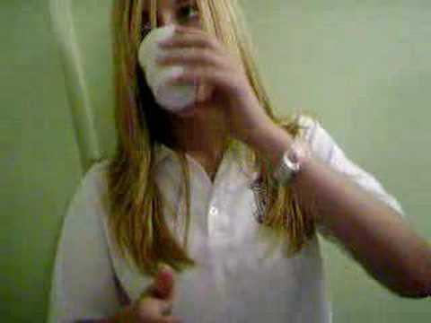 jess drinking shit at skl