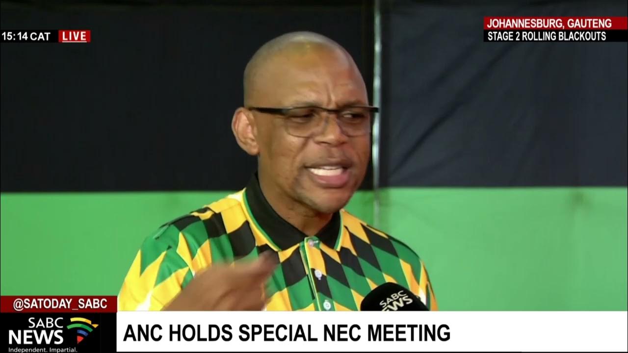 ANC holds special NEC meeting: Pule Mabe - YouTube