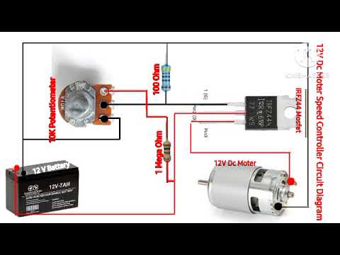 12V Se 24V Dc Moter Speed Controller Circuit Diagram Dc Moter Speed ...