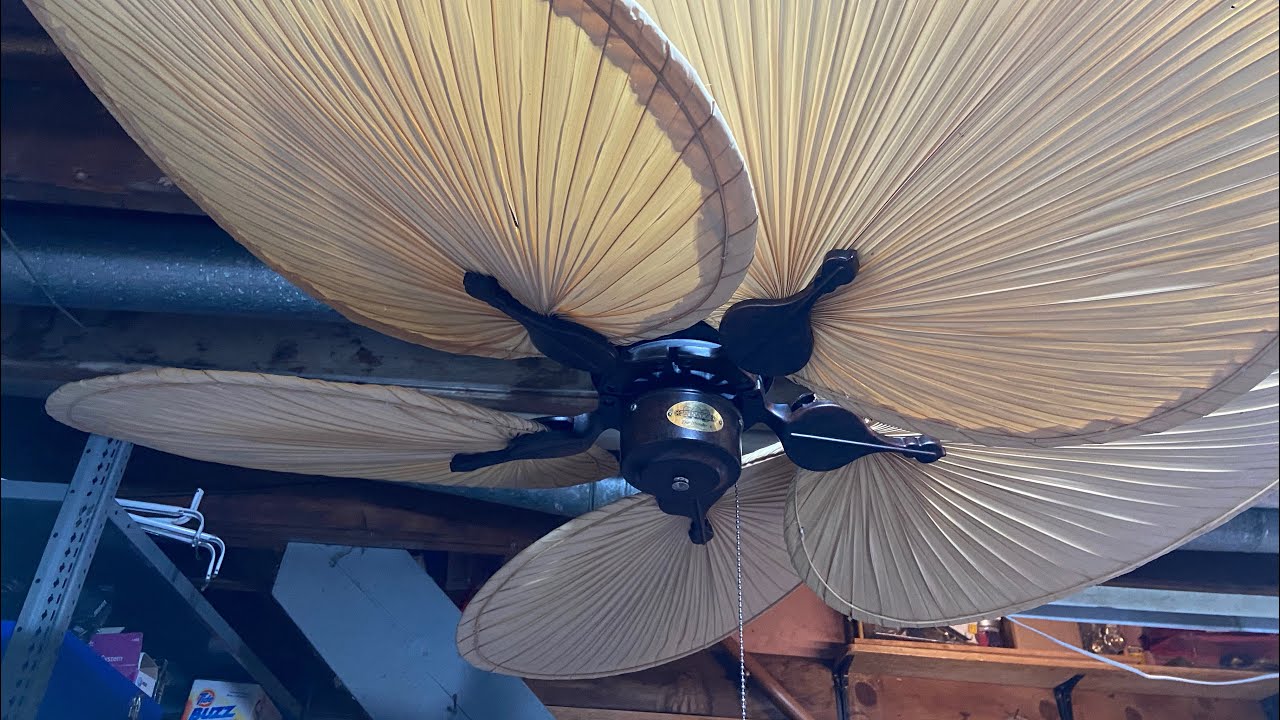 Fanimation Islander Ceiling Fan | Natural Palm Blades (2004) - YouTube