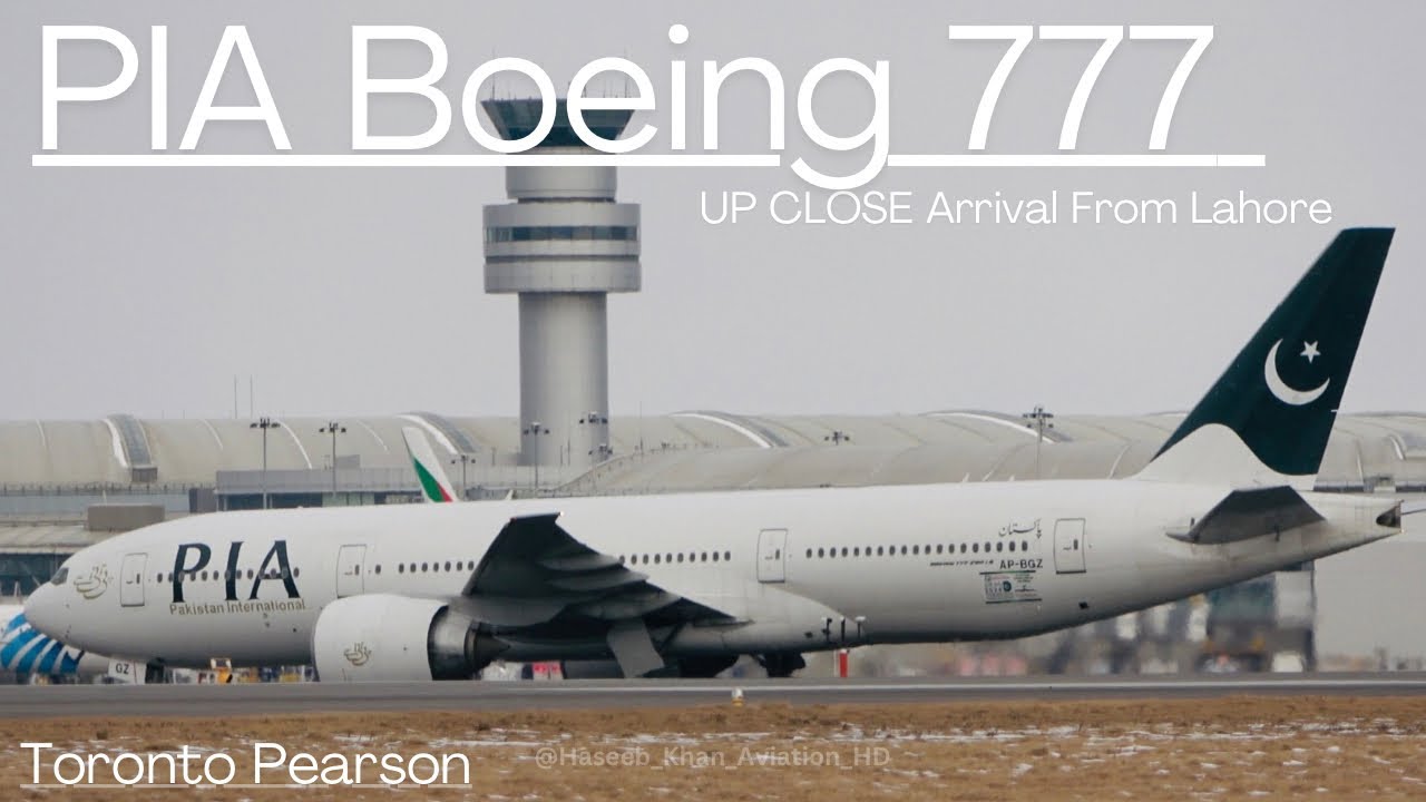 Crosswind Landing PIA Boeing 777 At Toronto Pearson! #pakistan #pia # ...