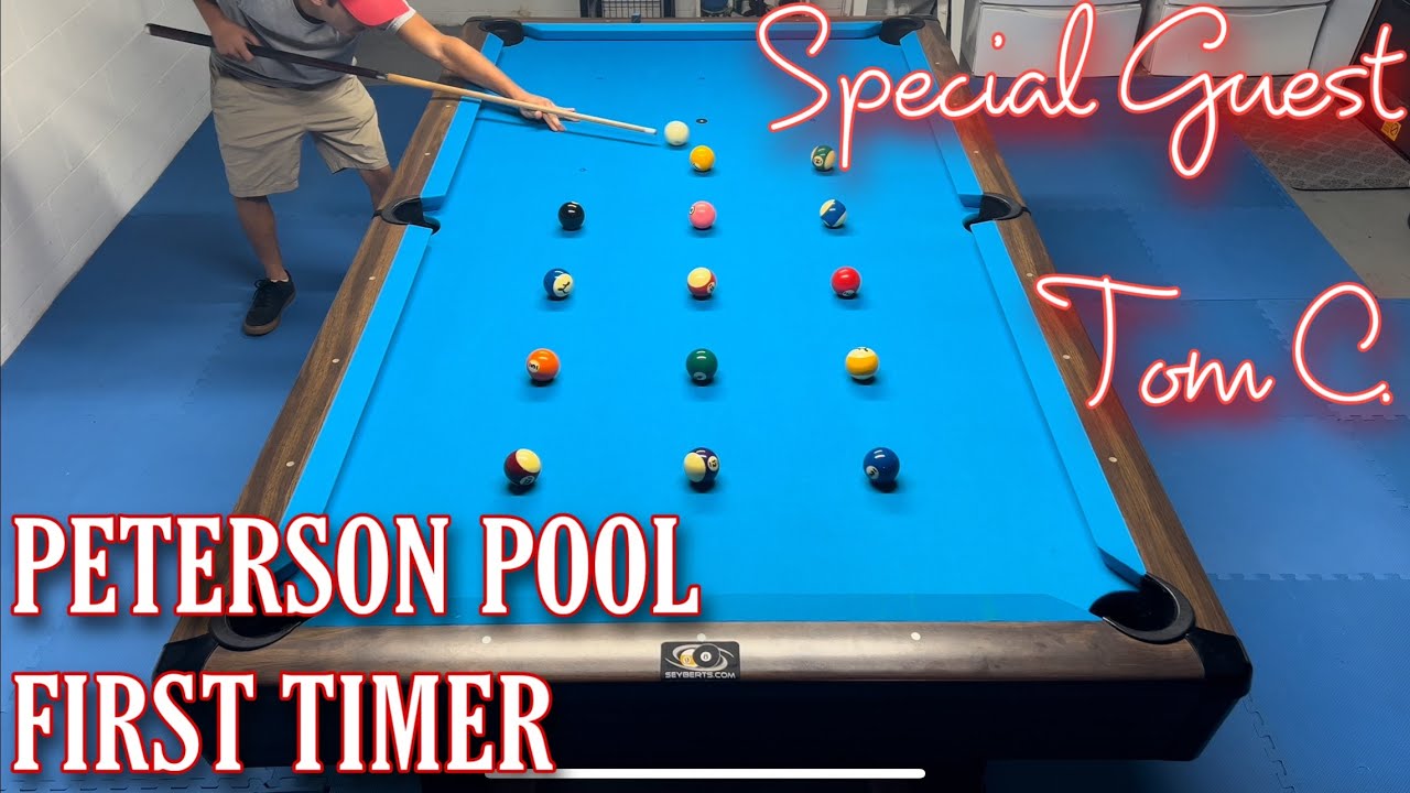 8/4/22 - Ep. 1 of Peterson Pool w/ Tom C. - Two 15 Ball Rack Attempts ...