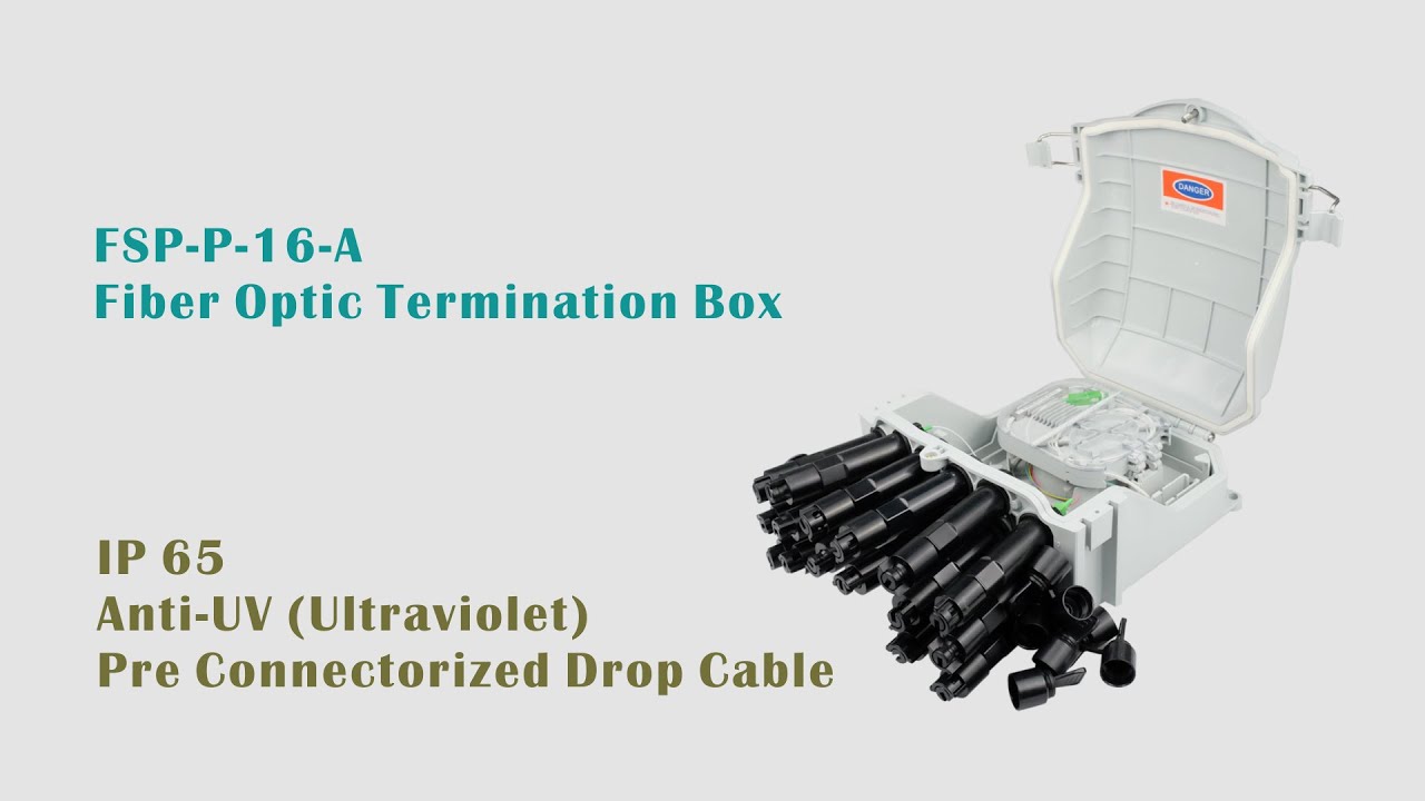 Pre connectorized Fiber Optic Termination Box FSP-P-16-A - YouTube