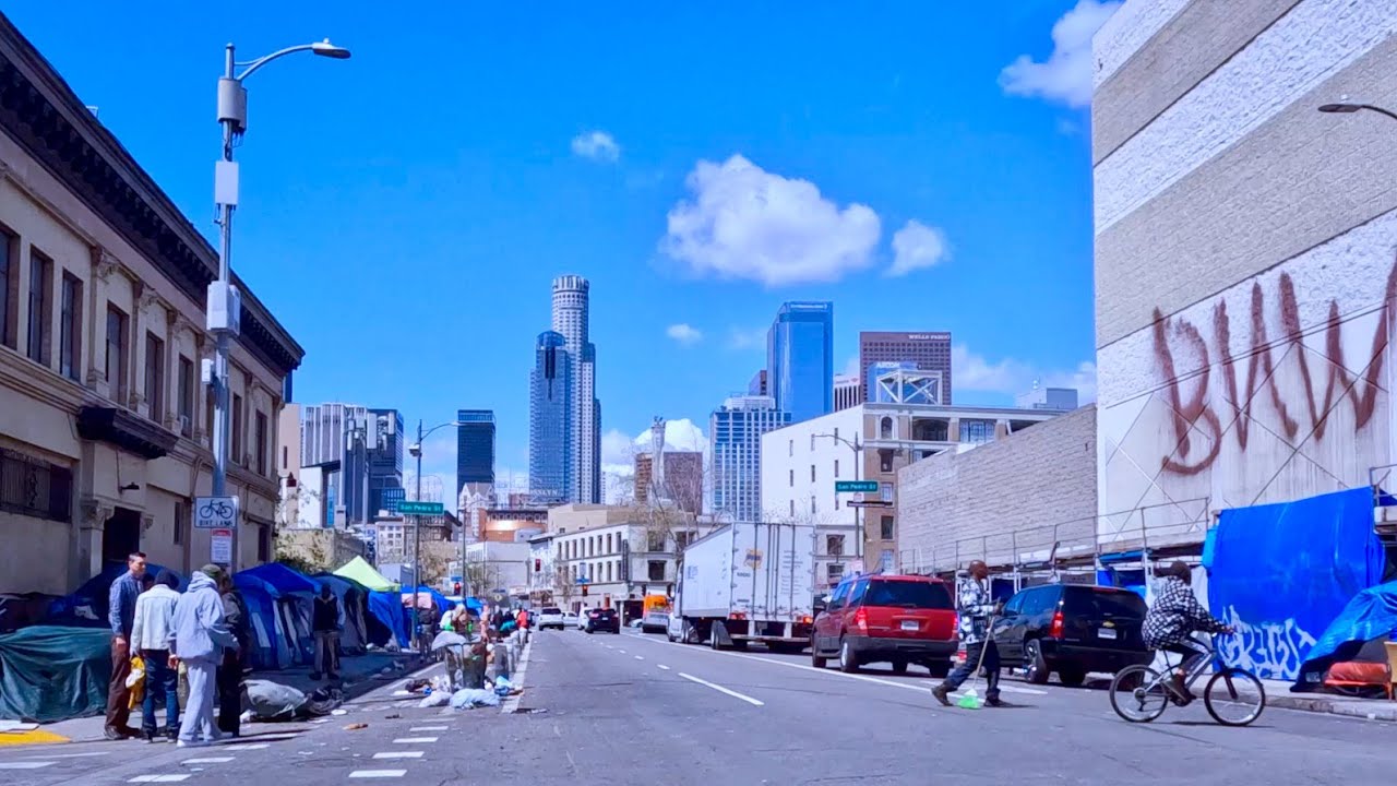 Los Angeles Skid Row Street Ride Along - YouTube