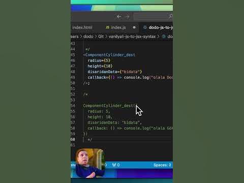05.2 - Vanilla JS'den ReactJS, JSX Dönüşüm Prop Prop Dedikleri... #jr #reactjs 🔥 🧯 🦤 #coding ...