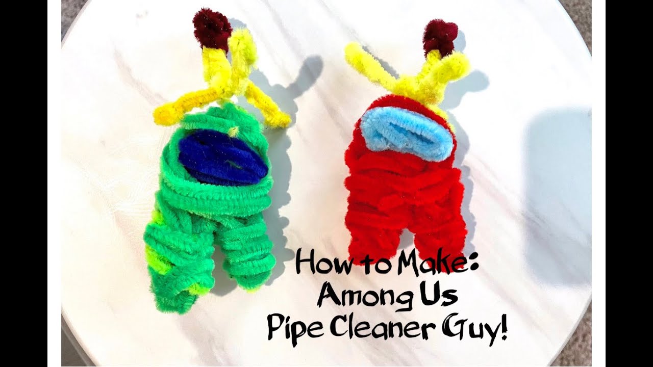 How to Make an Among Us Figure from Pipe Cleaners - YouTube