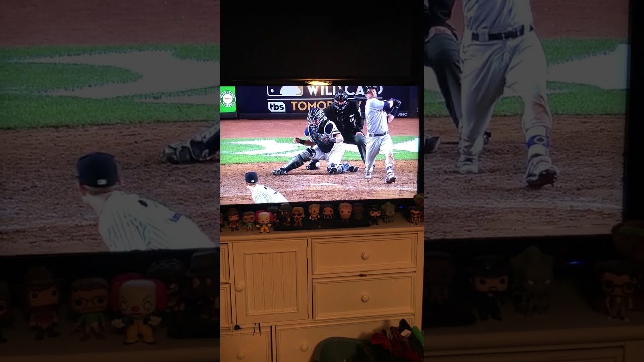 Yankees catcher Gary Sanchez gets hit in groin by baseball - YouTube