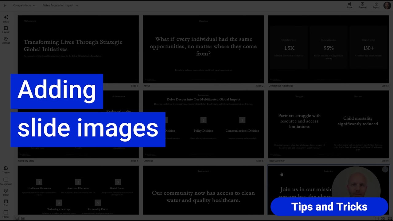 Adding slide images - YouTube