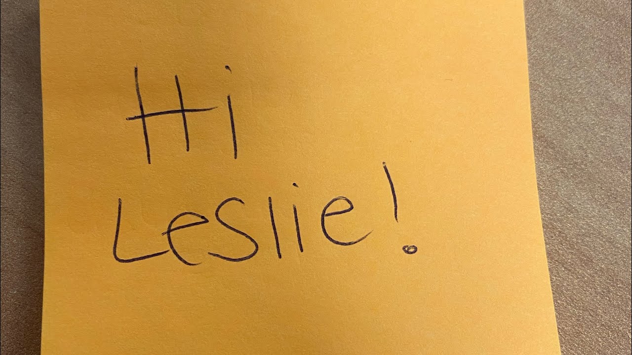 Hi Leslie 2-10 - YouTube