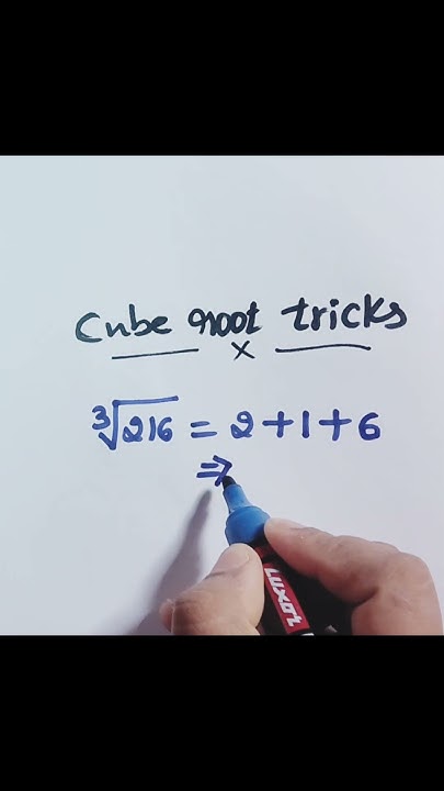 CUBE ROOT TRICKS 💢. #cube #maths #mathematics #mathstricks #likeforlikes #follow - YouTube