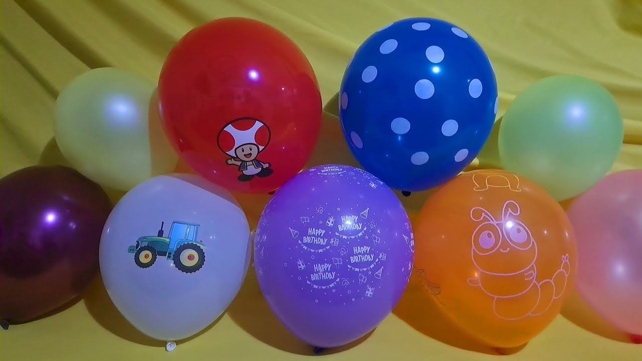 FUN HAPPY BIRTHDAY BALLOONS POP PART 749!!! - YouTube