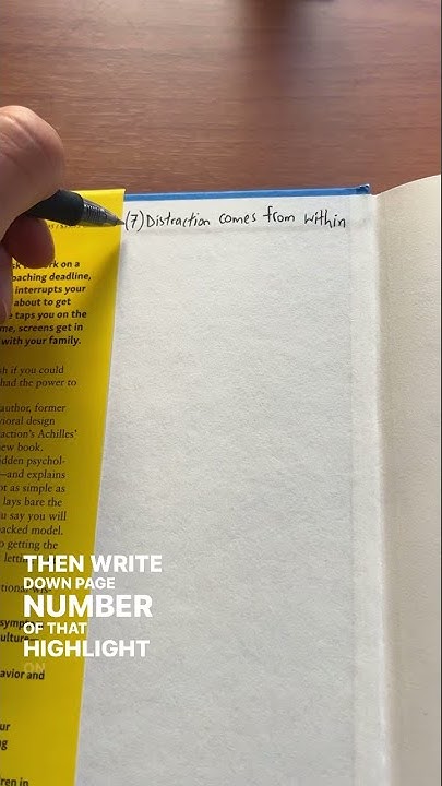 How To Take Notes While Reading A Book #shorts - YouTube