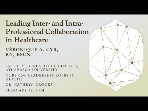 Leading Inter- and Intra-Professional Collaboration in Healthcare - YouTube