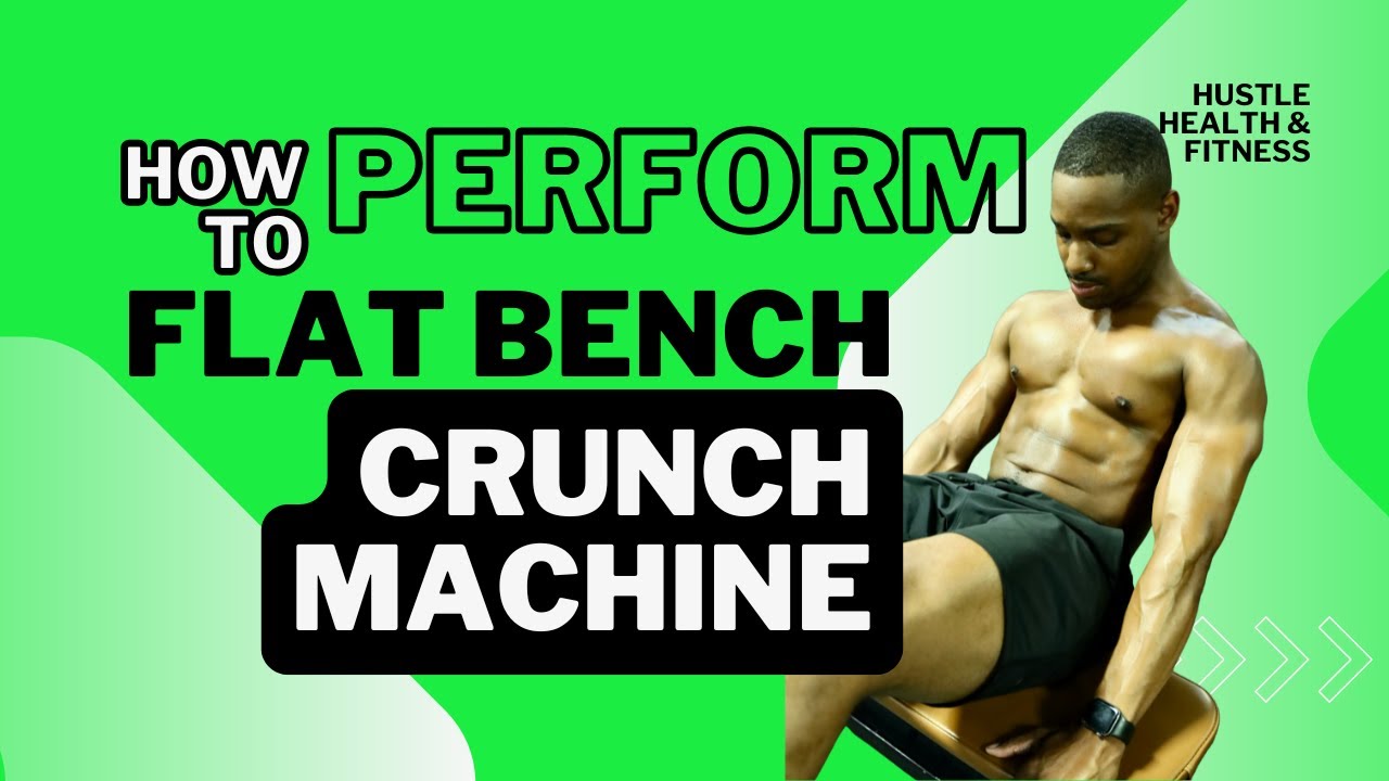 Flat Bench Crunch Machine - YouTube
