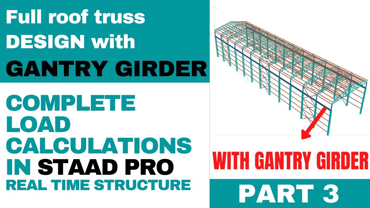 3. Truss with Gantry Girder | Complete gantry design | Indian | Roof ...