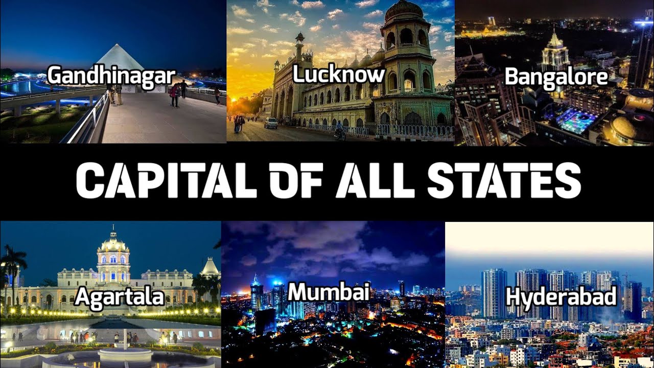 Indian states and their capitals || Capital of all Indian states - YouTube