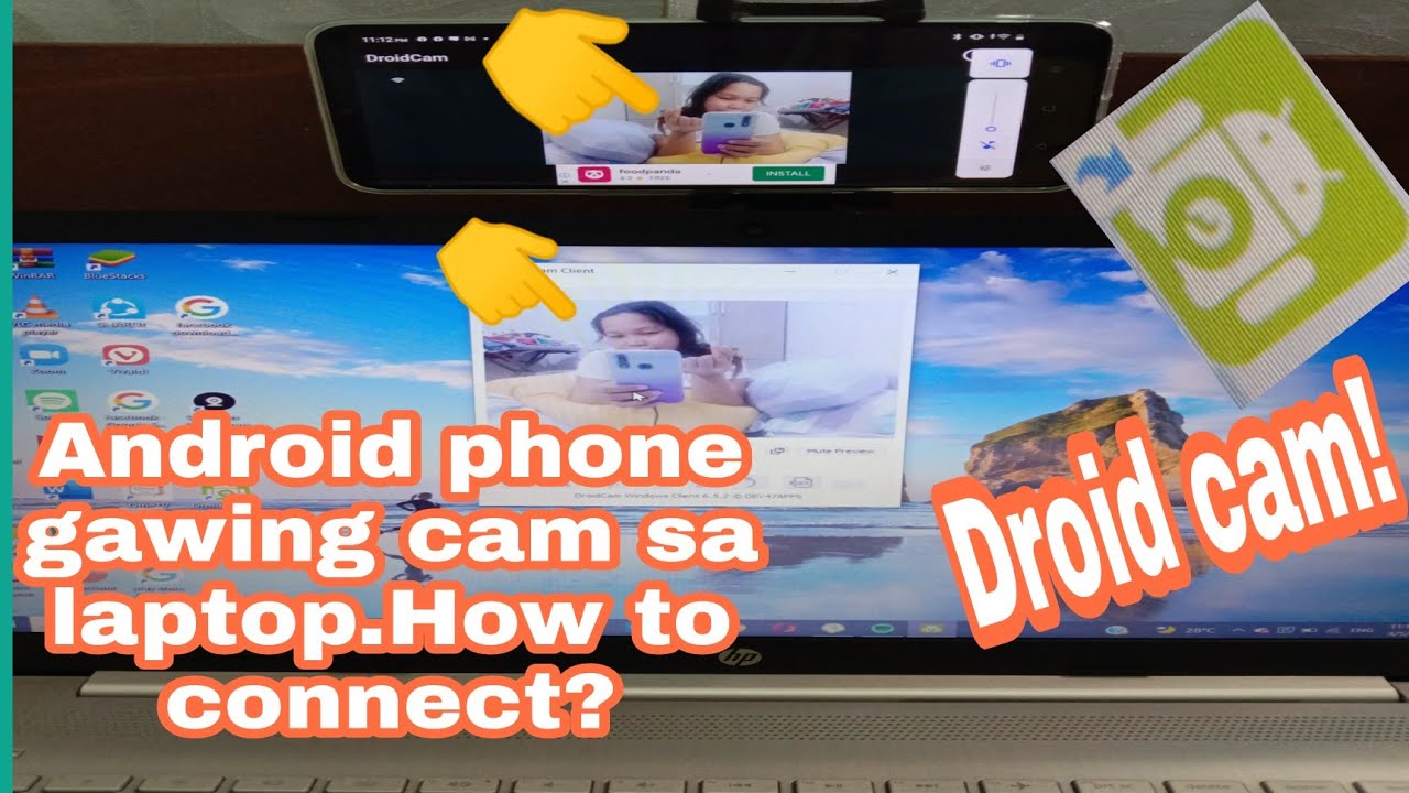 PAANO GAWING WEBCAM ANG CELLPHONE,ANDROID PHONE SA LAPTOP PC OR ...