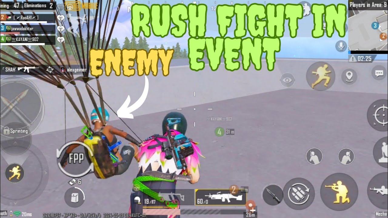 wow 😍 3.2 update event rush fight gameplay 😱🔥 #viral #gaming #bgmi # ...
