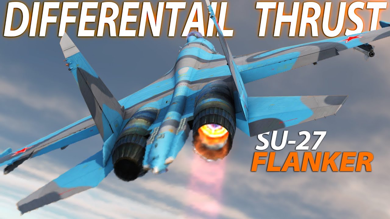 SU-27 Flanker Differential thrust VS F-16 Viper CRAZY Dogfight | DCS World - YouTube