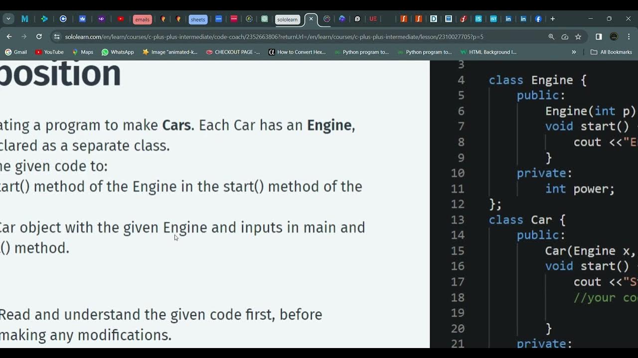 16 Composition, Part 2 | C++ intermediate | Sololearn - YouTube