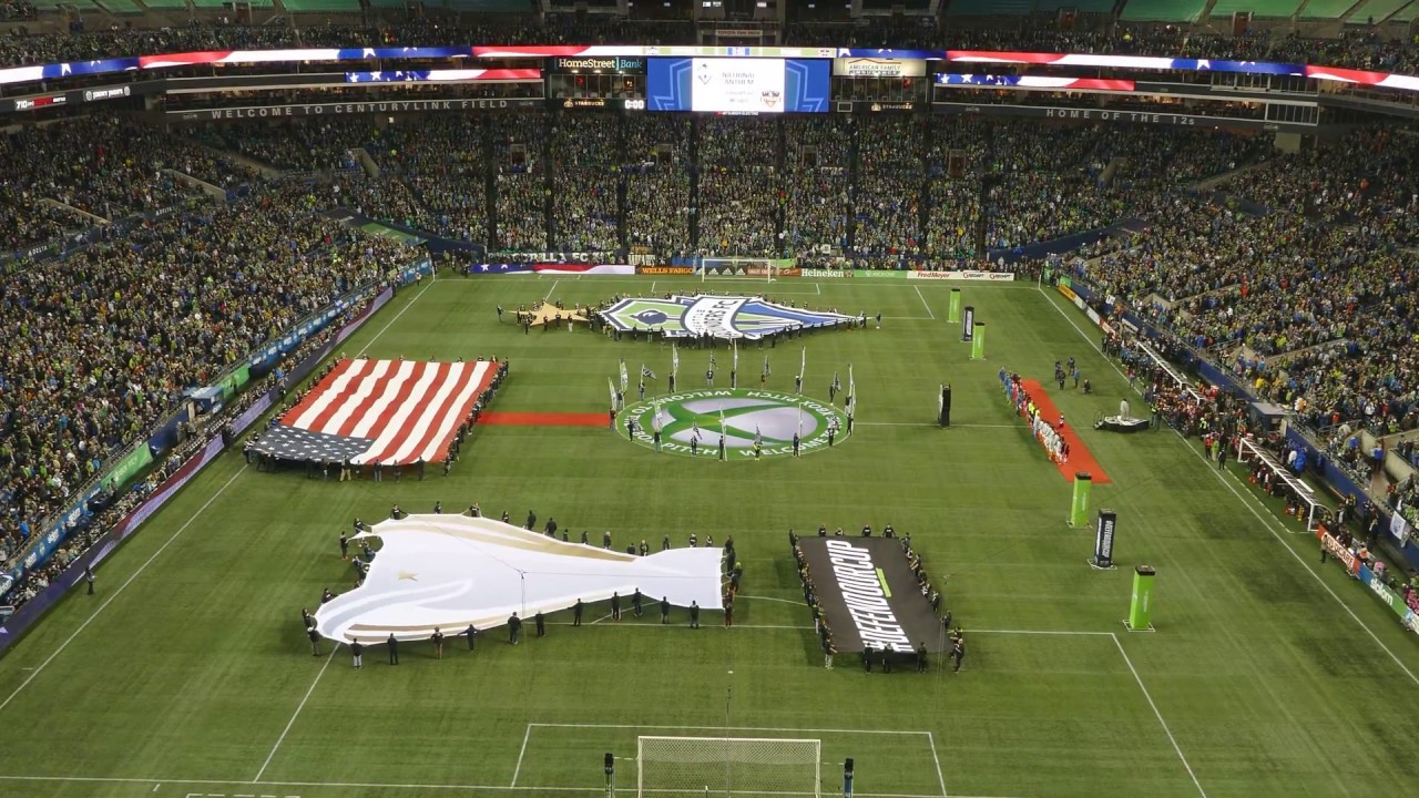 Sounders FC & Dynamo entrance for the WCF 11/30/17 Boom Boom Clap ...