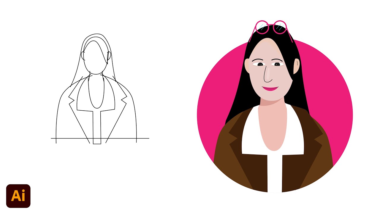 Flat Vector Character Design: Beginner Tips in Adobe Illustrator 🎨 ...