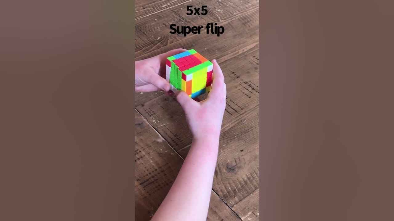 5x5 Rubik's Cube Super Flip #shorts - YouTube