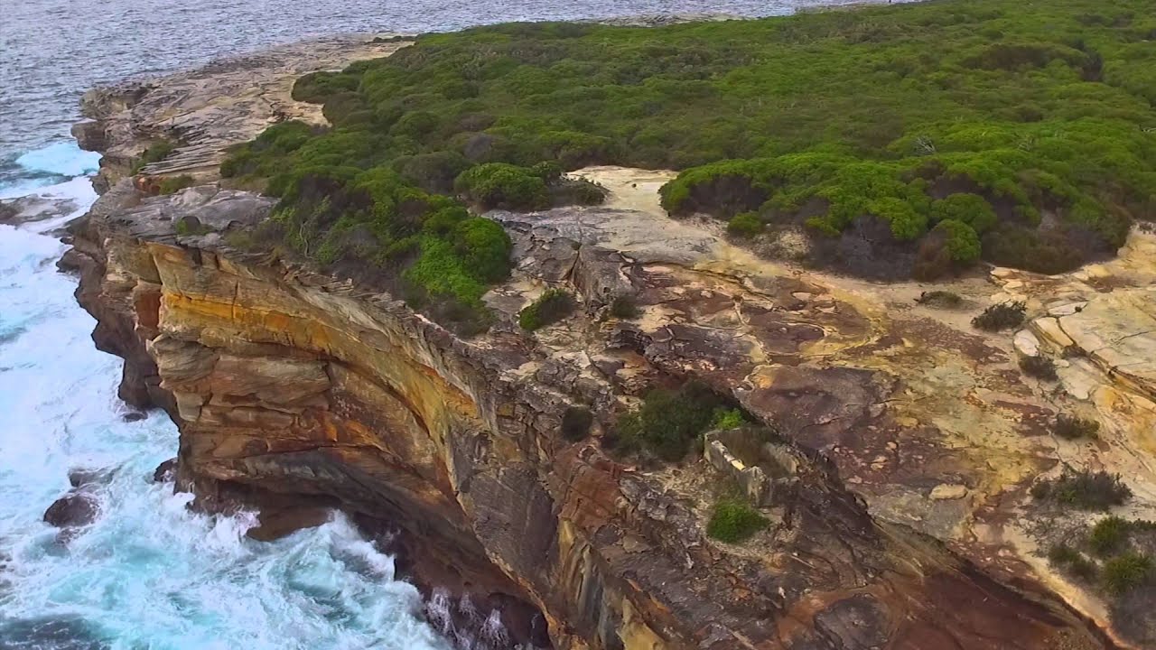 Botany Bay Nationl Park arial filming by DJI Phantom 3 (colour and ...