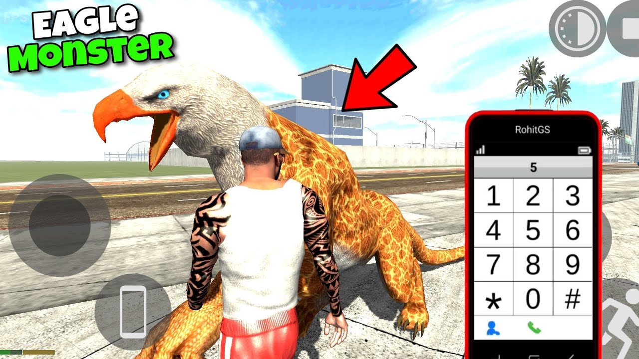 Eagle Monster Cheat Code 🤑 in indian bike driving 3d | Indian bike driving 3d Eagle Monster Code ...