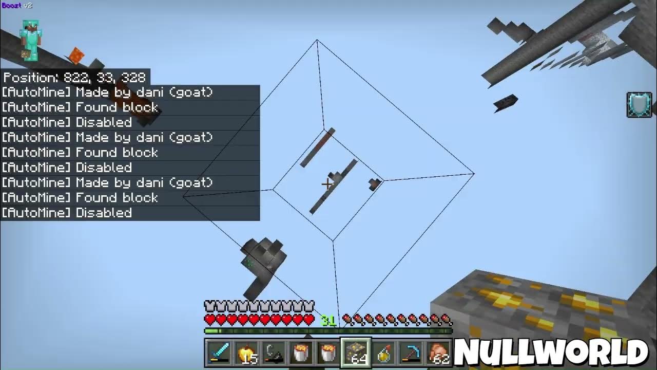 Minecraft best automine hack lifeboat!!! - YouTube