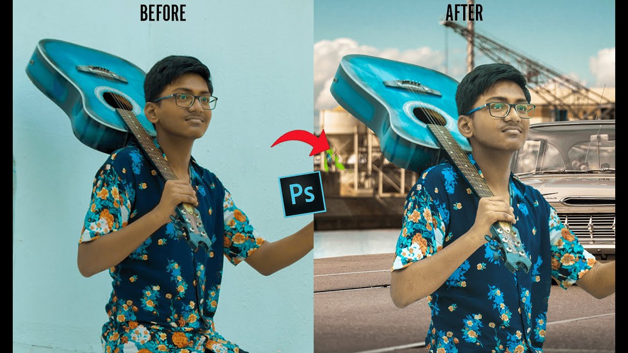 How to change background of a picture Easy tutorial Step By Step ...