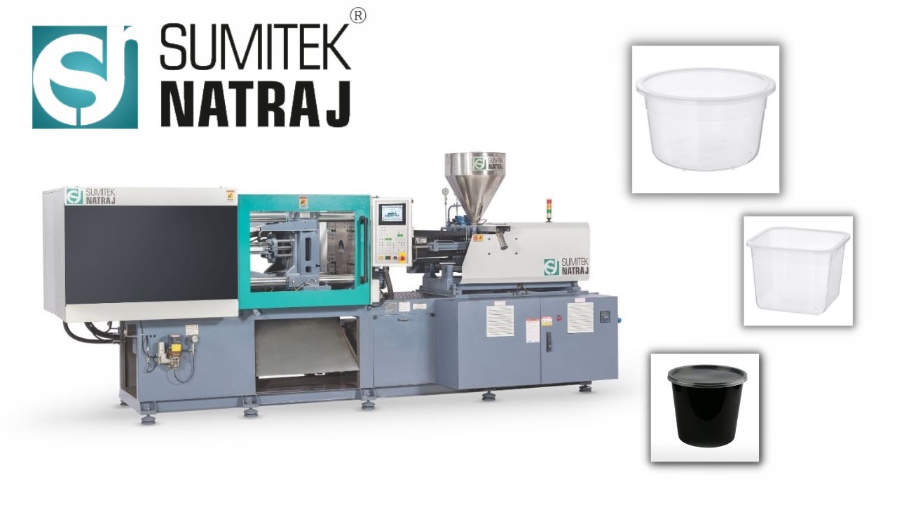 Food container injection moulding machine | plastic injection moulding machine | sumitek natraj ...
