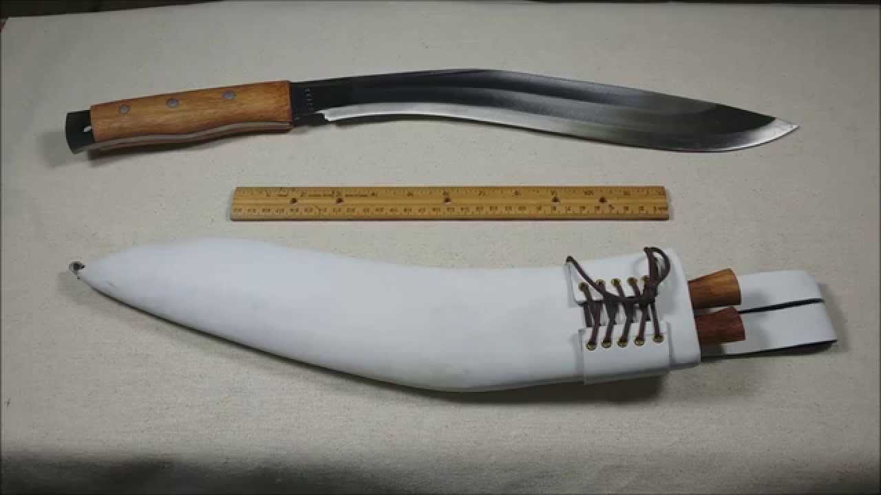 One of the BIGGEST Kukuris Ever GK&CO 15" Rust Free AEOF Kukuri Knife ...