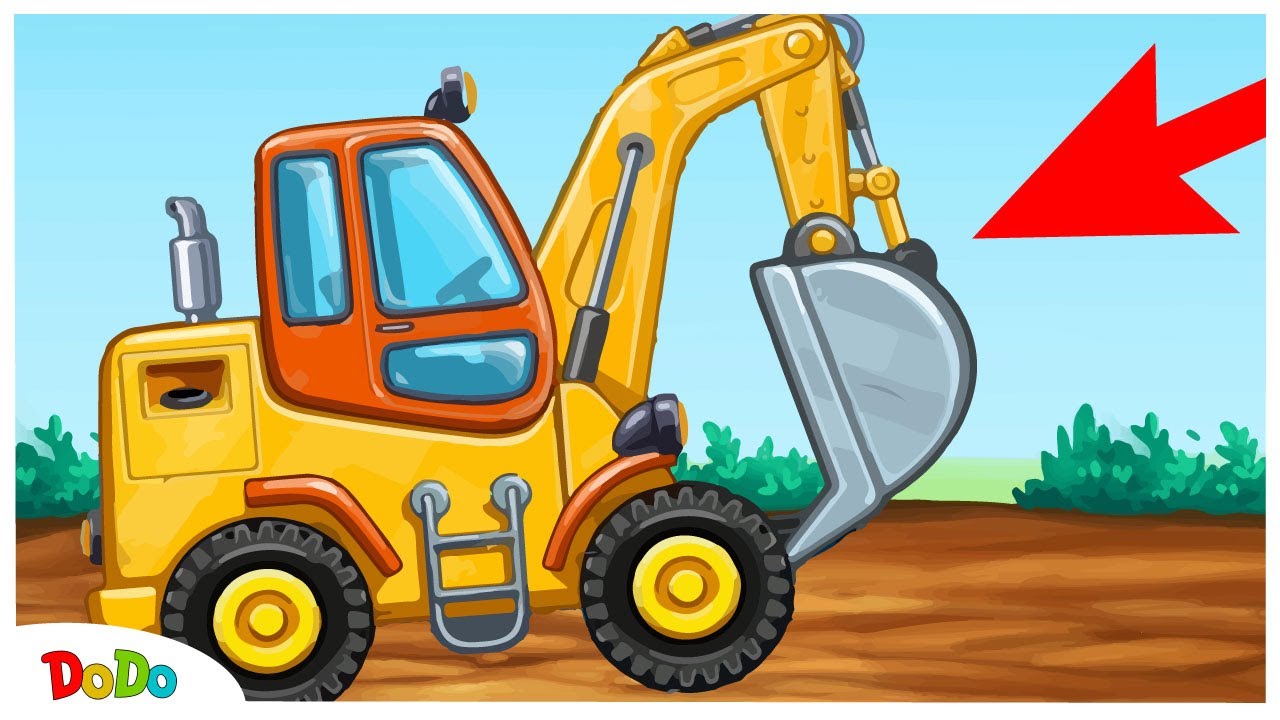 Bagger baut Haus Kinderfilm DEUTSCH | DoDo - Kindervideos ab 1 Jahr ...