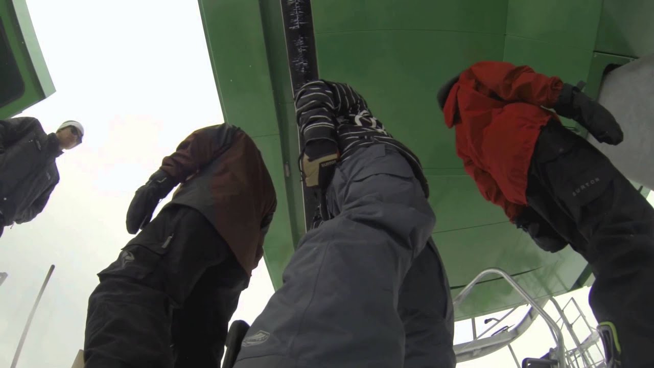Getting on the chairlift - YouTube