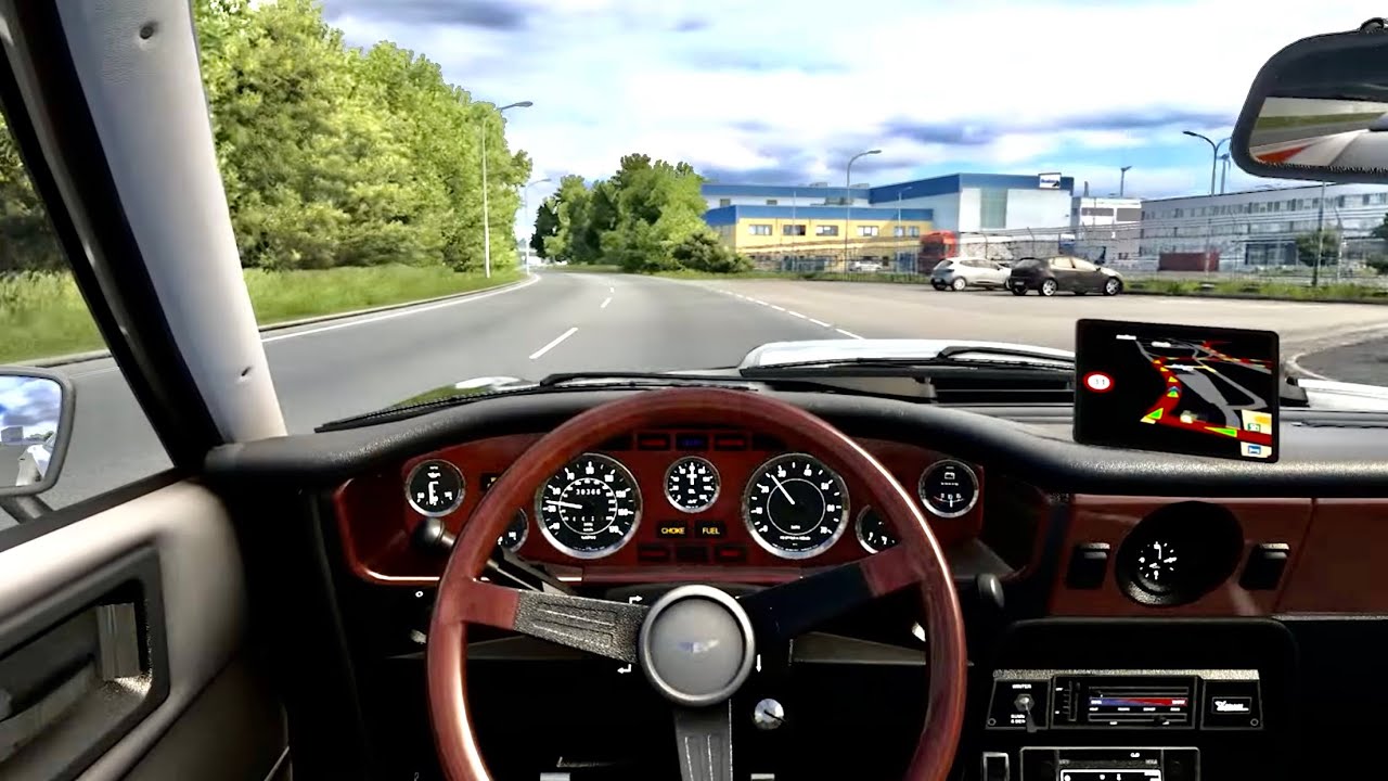 Aston Martin V8 1977 - Euro Truck Simulator 2 | Steering Wheel Gameplay ...