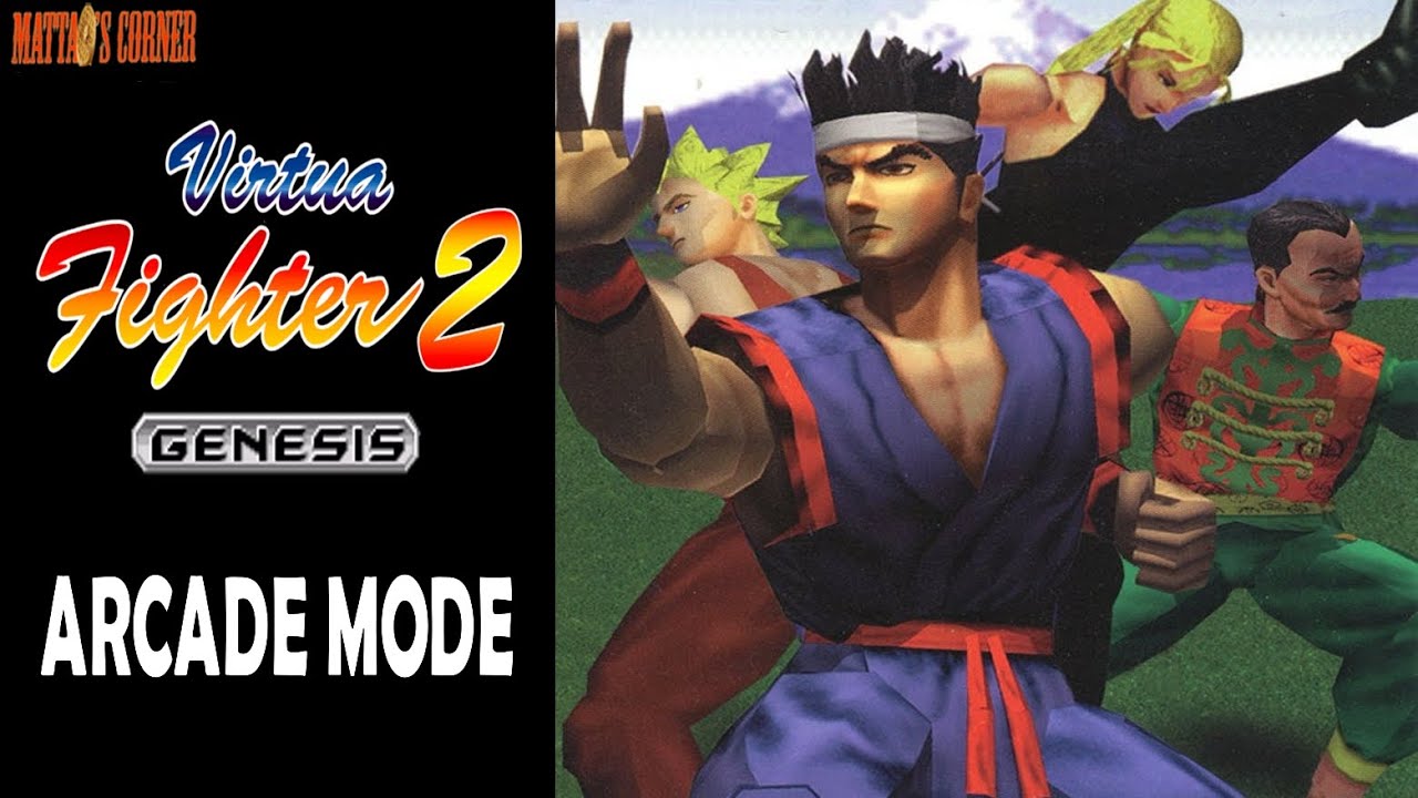 Sega's Street Fighter || Virtua Fighter 2 GENESIS Arcade Mode - YouTube