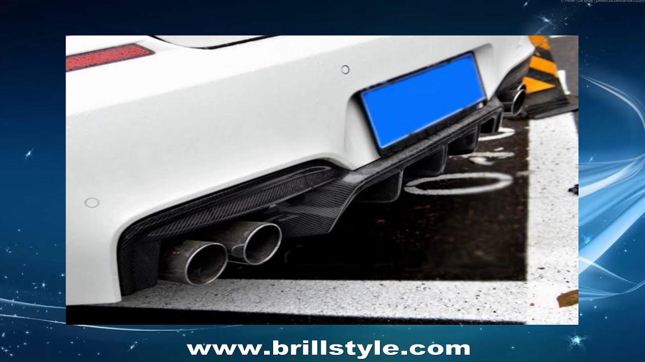 BMW M6 F06 F12 F13 Carbon Fiber Rear Diffuser - YouTube
