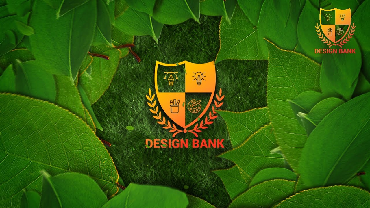 ID #1103 - Leaves V1 Logo Animation Intro Reveal - Design Bank Logo ...