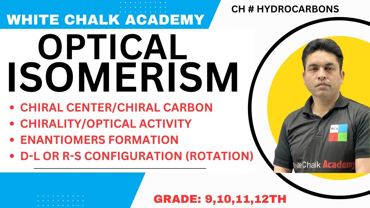 OPTICAL ISOMERISM//CLASS 12//ENANTIOMERS//OPTIAL ACTIVITY//CHIRAL ...