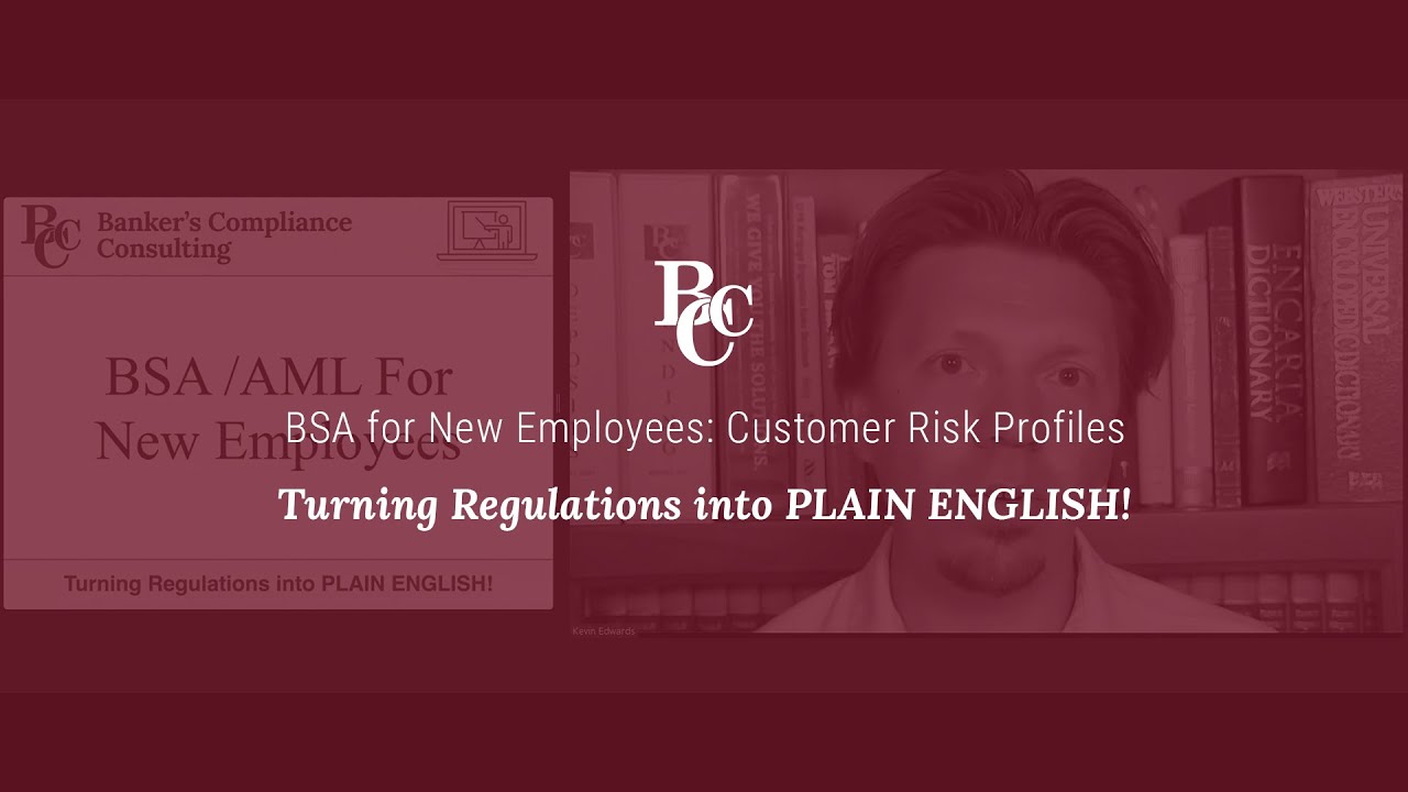 Banker's BSA Guide to Customer Risk Profiles - YouTube