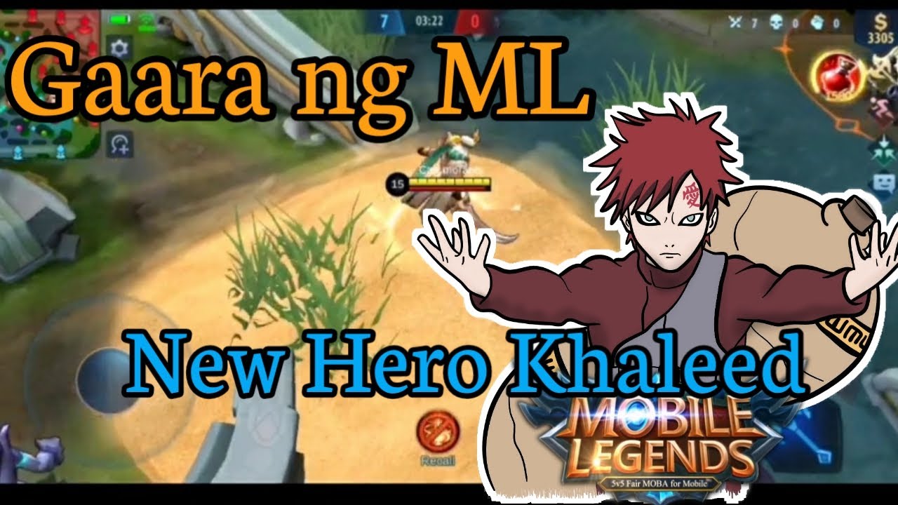 New hero in Mobile Legends | Gaara in Mobile Legends - YouTube